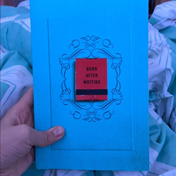 tarcher perigee | Other | Burn After Writing Book I New I | Poshmark